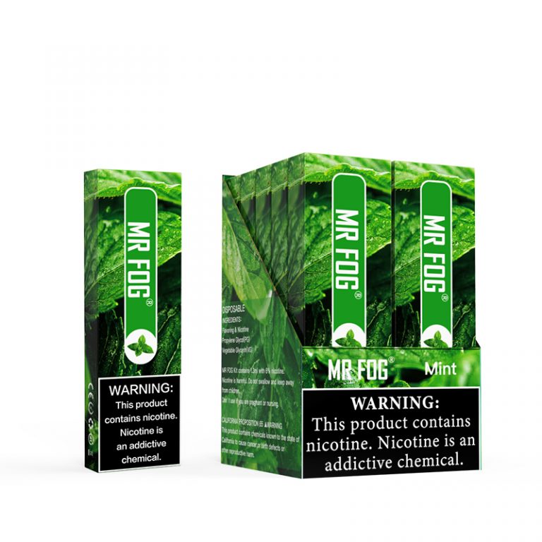 MR FOG 1.3ML DISPOSABLE - MINT - Mr Fog - Enjoy To The Last Puff