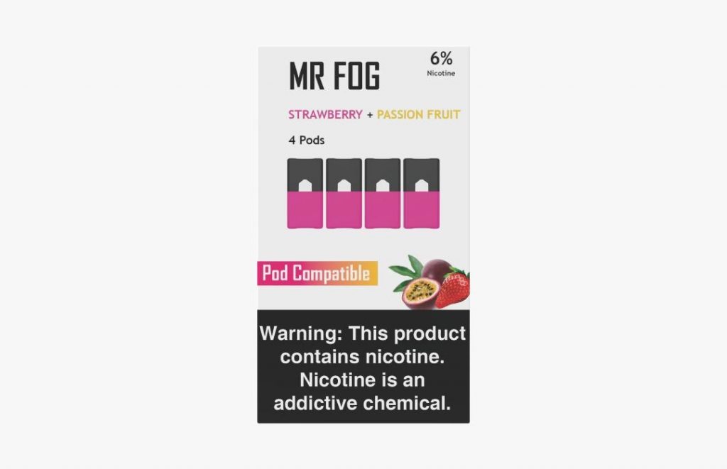 MR FOG PODS PACK OF 4 STRAWBERRY & PASSION FRUIT - Mr Fog - Enjoy To ...
