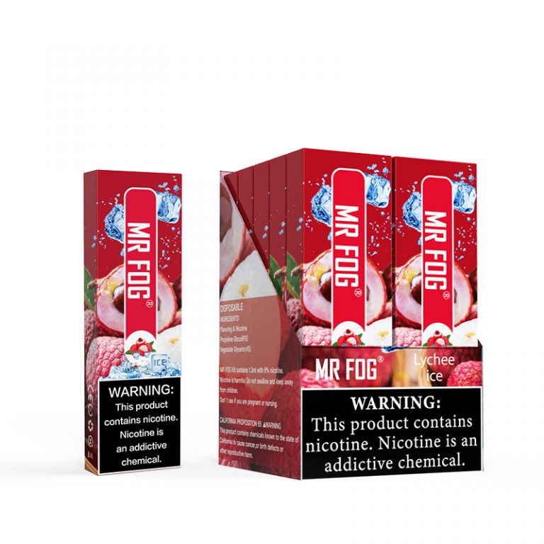 MR FOG 1.3ML DISPOSABLE - LYCHEE ICE - Mr Fog - Enjoy To The Last Puff