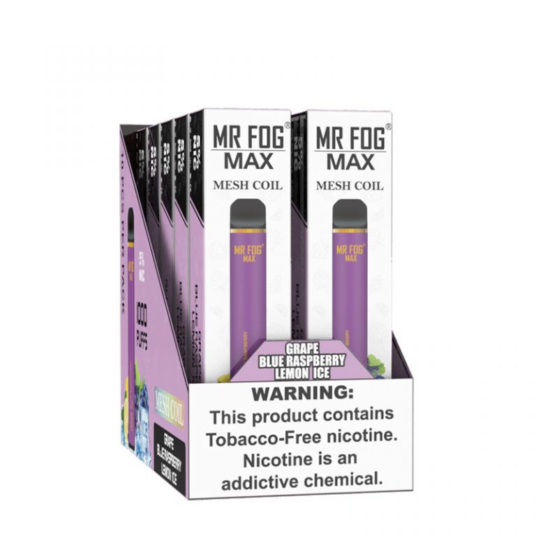 MR FOG MAX Grape Blue Raspberry Lemon Ice - Mr Fog - Enjoy To The Last Puff